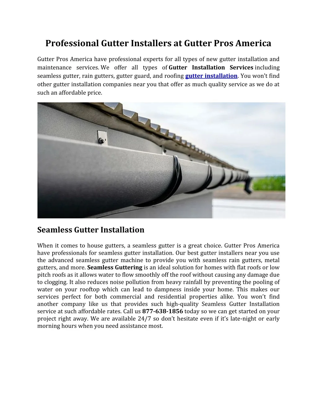 PPT - Professional Gutter Installers at Gutter Pros America PowerPoint ...