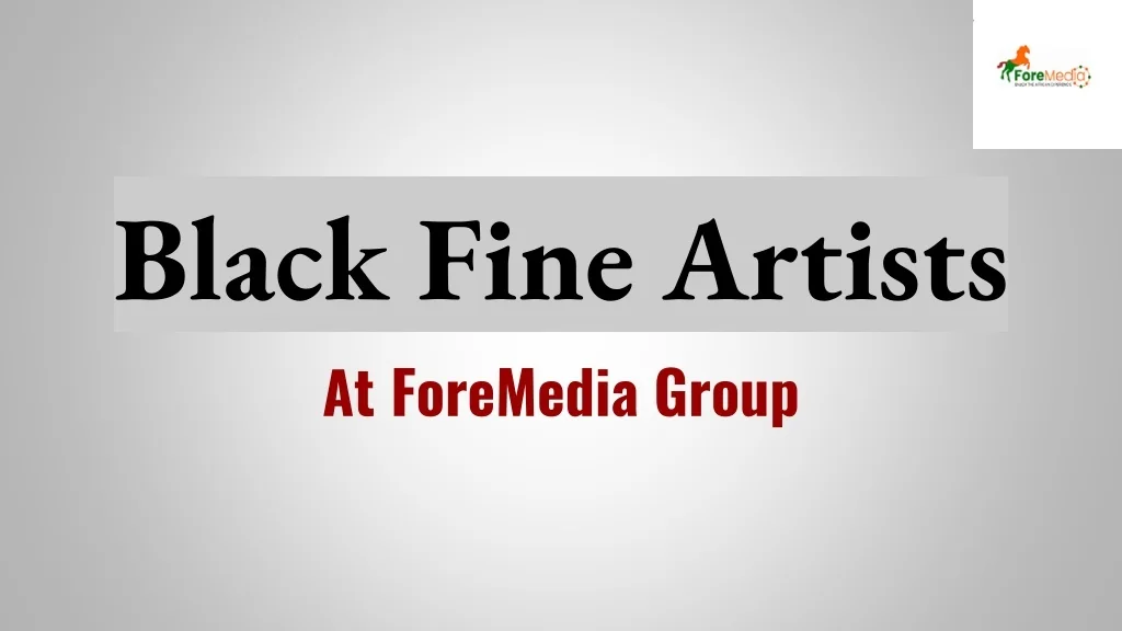 PPT - Black Fine Artists PowerPoint Presentation, free download - ID ...