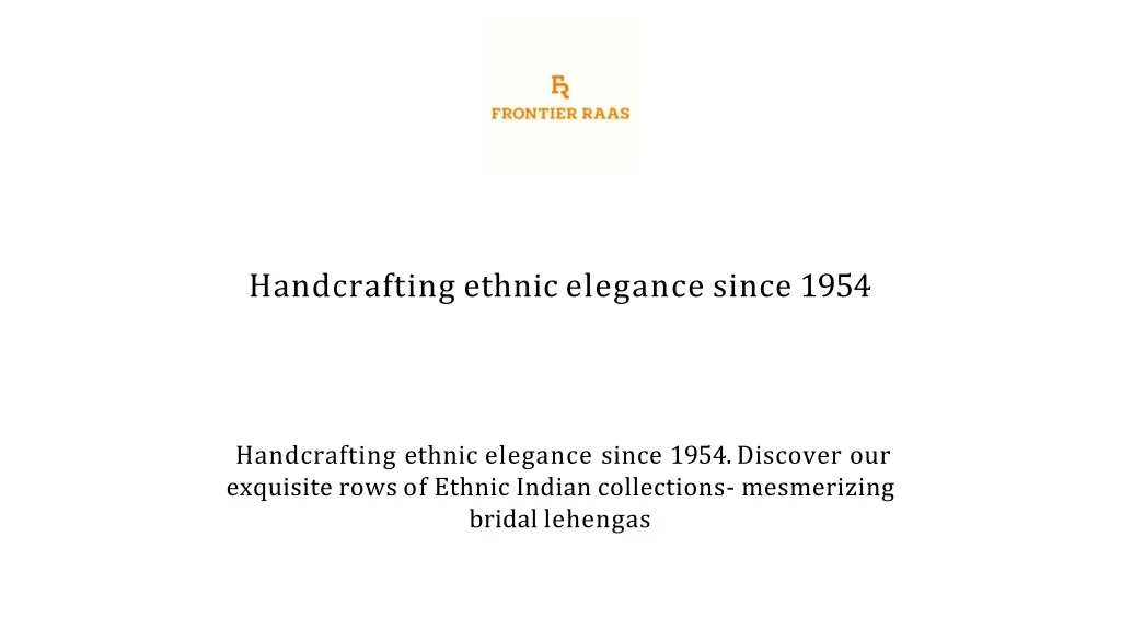 PPT - Indian Ethnic Wear PowerPoint Presentation, free download - ID ...