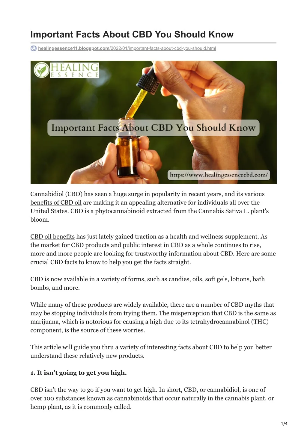 PPT - Important Facts About CBD You Should Know PowerPoint Presentation ...