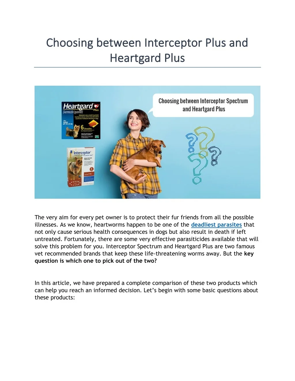 PPT - Interceptor Spectrum vs Heartgard Plus PowerPoint Presentation ...