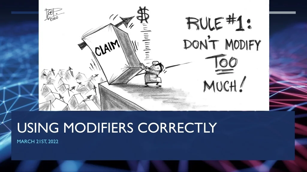 PPT - Using modifiers correctly PowerPoint Presentation, free download ...