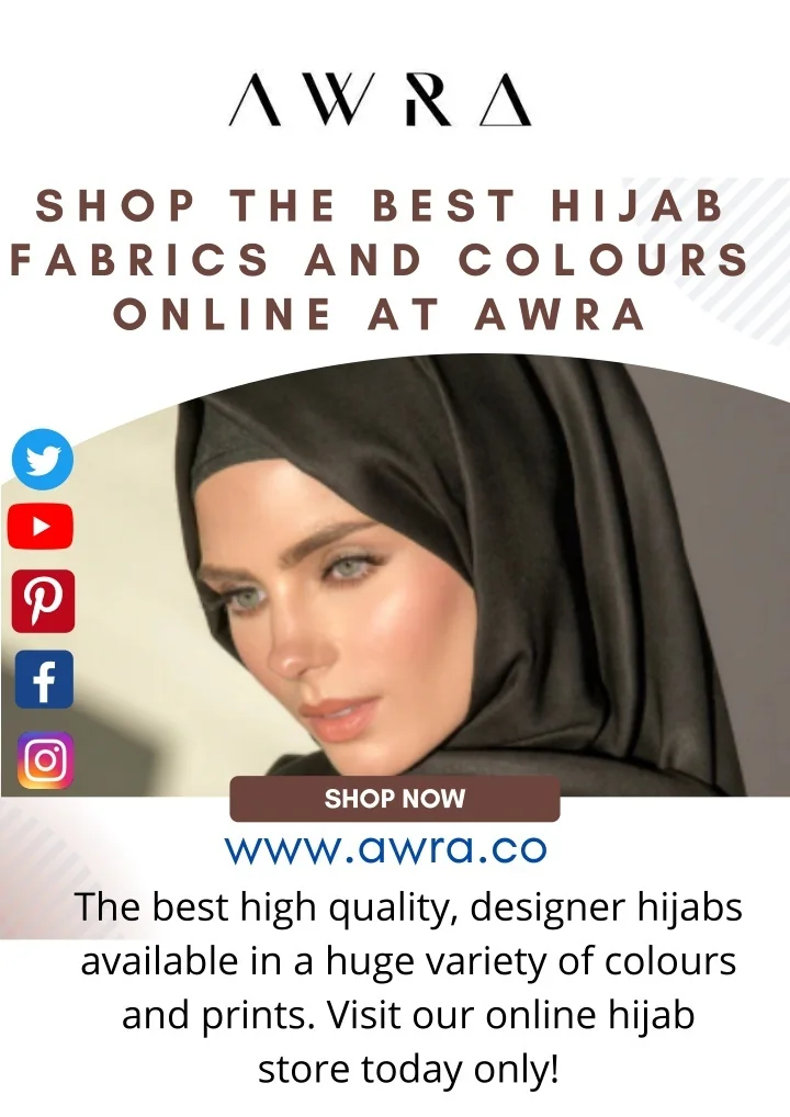 PPT - Shop The Best Hijab Fabrics And Colours Online At AWRA PowerPoint ...