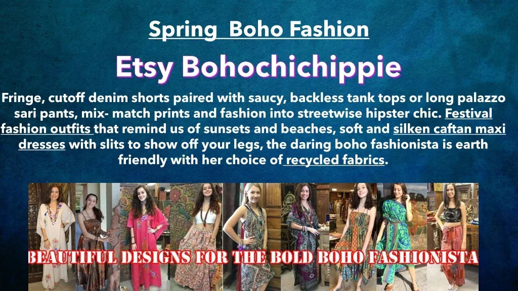 PPT - Spring Boho Fashion PowerPoint Presentation, free download - ID ...