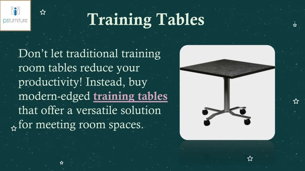 PPT - Training Tables PowerPoint Presentation, free download - ID:11232082