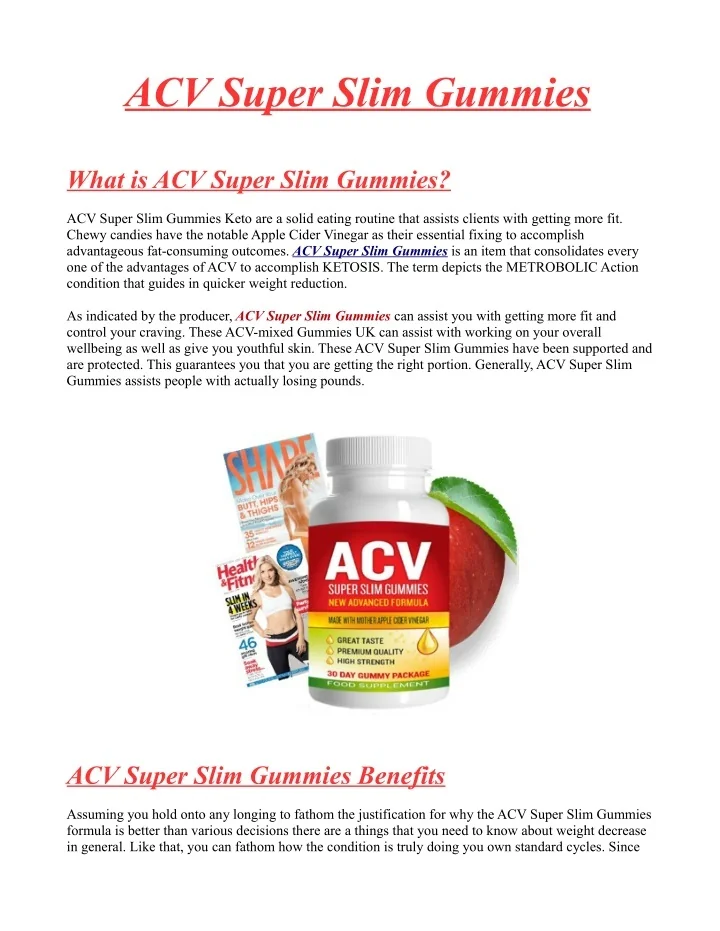 PPT - Official# ACV Super Slim Gummies United Kingdom Truth PowerPoint ...