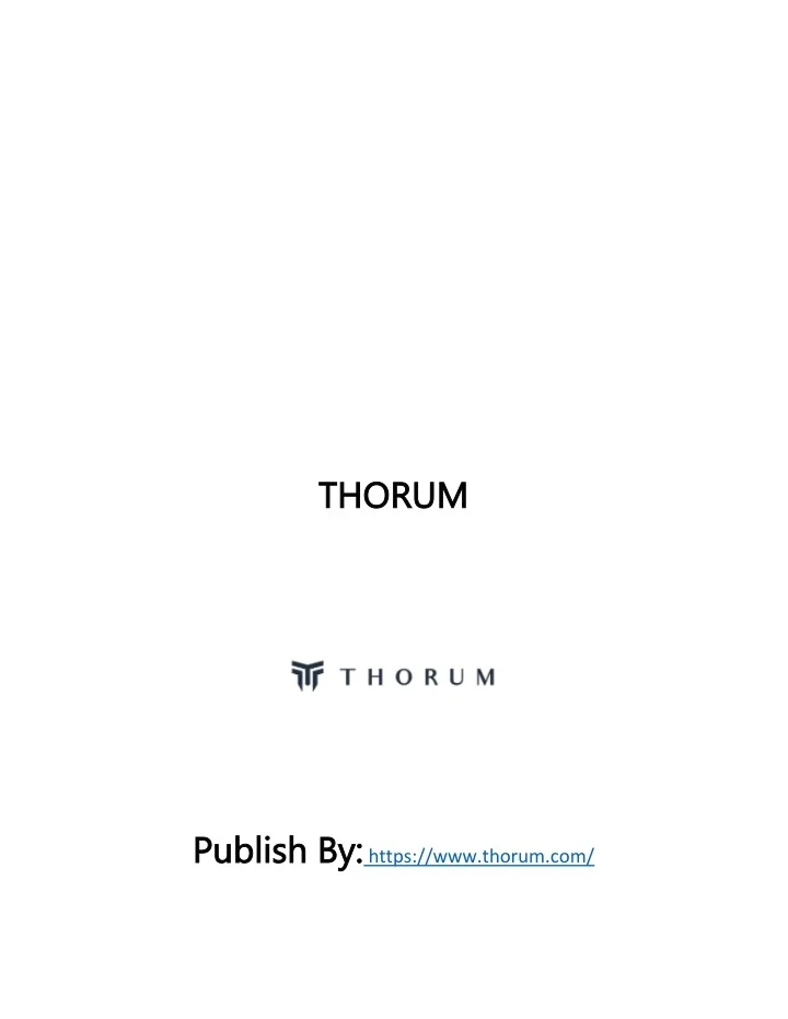 PPT - THORUM PowerPoint Presentation, free download - ID:11232774
