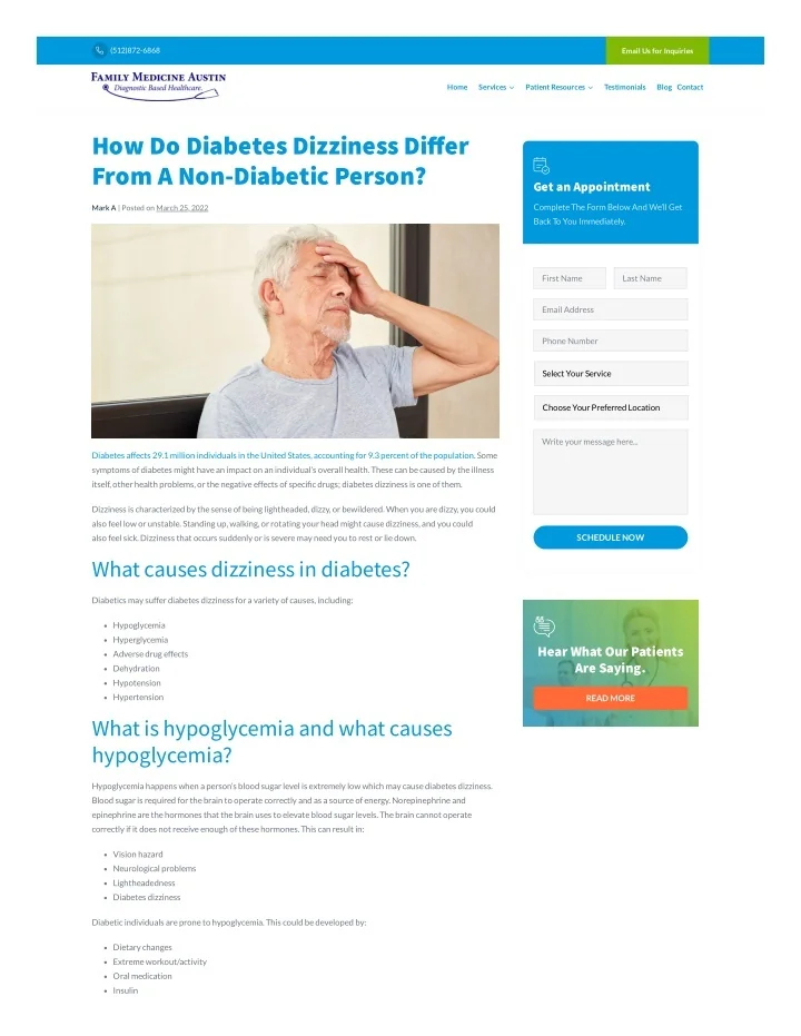 PPT - Diabetes Dizziness: Consequences and Management PowerPoint ...