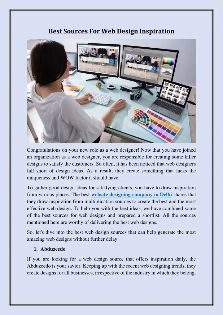 PPT - Best Sources For Web Design Inspiration PowerPoint Presentation ...