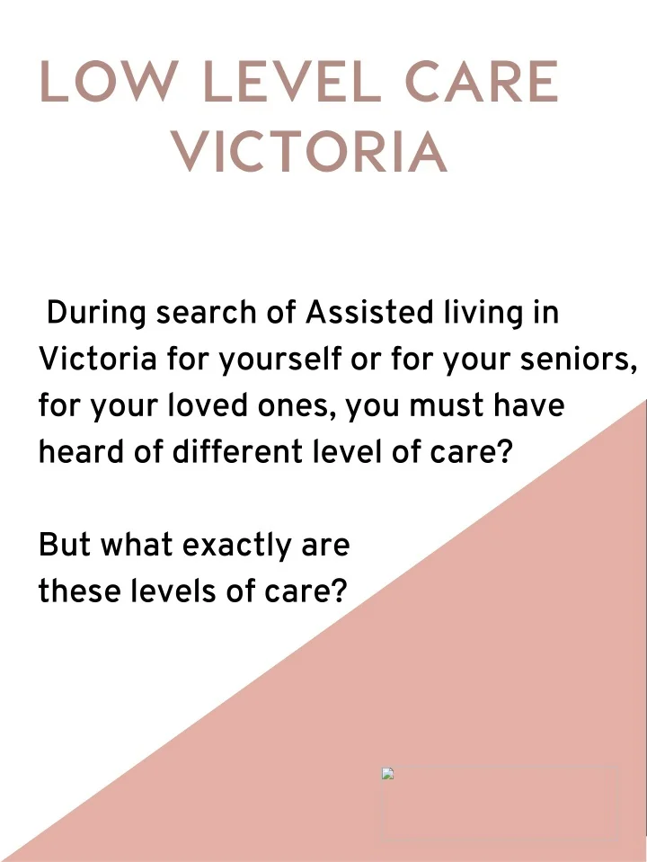PPT - Low level care Victoria | Best assisted living | KEW SRS ...