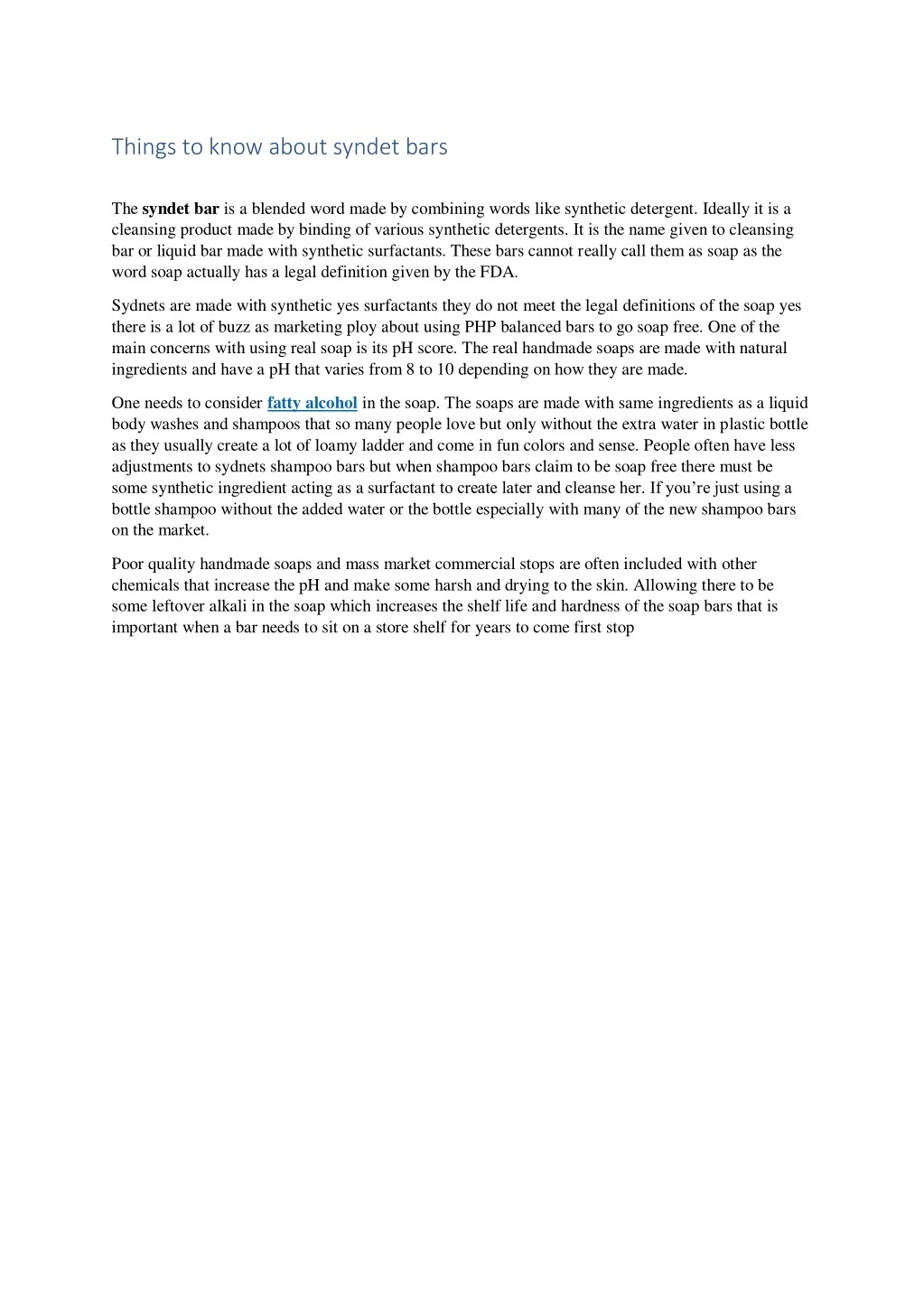 PPT - Things to know about syndet bars PowerPoint Presentation, free ...