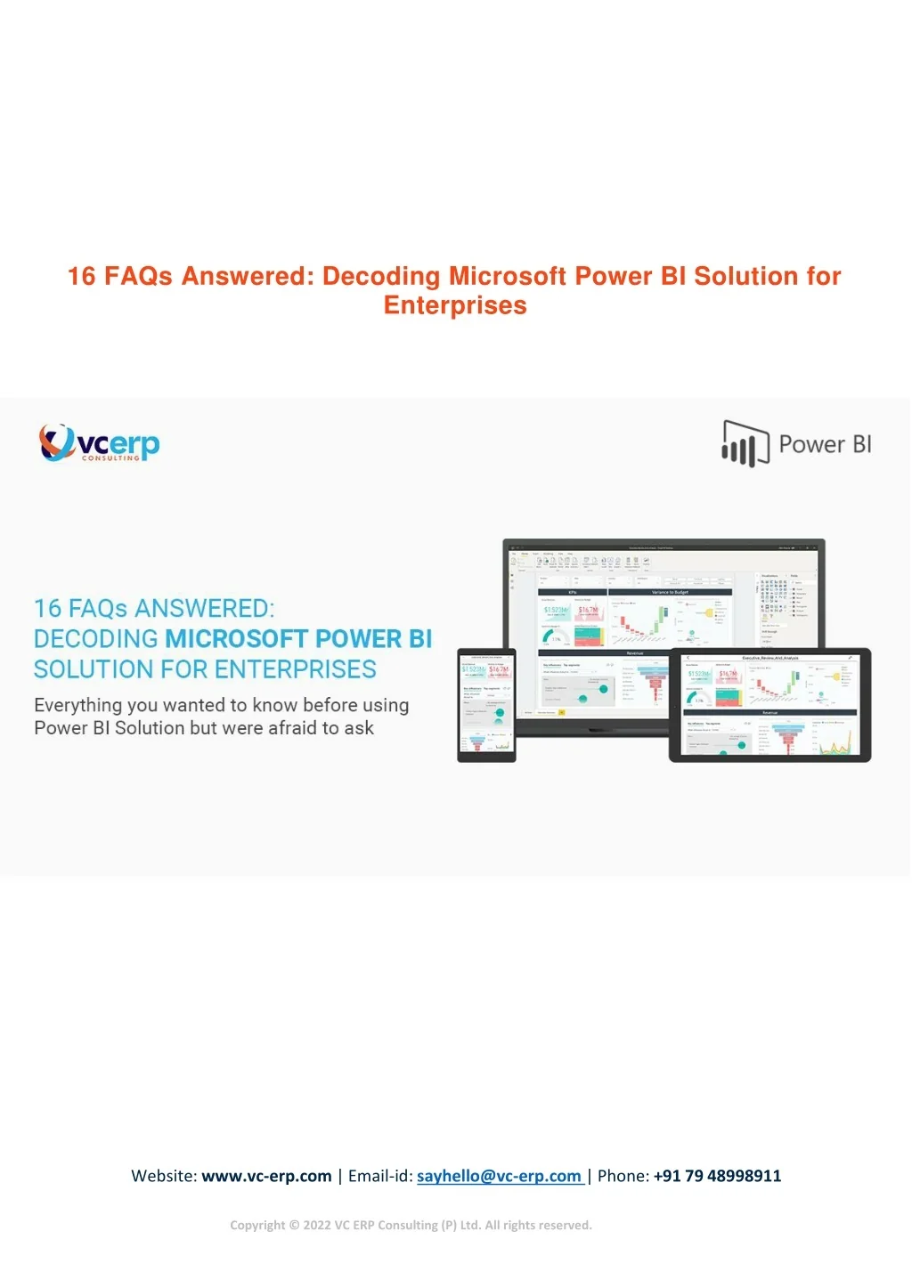 PPT - 16 FAQs Answered Decoding Microsoft Power BI Solution for ...