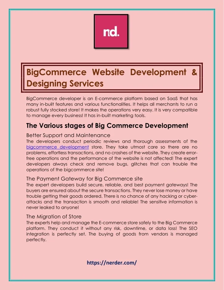 PPT - BigCommerce Website Development & Designing Services PowerPoint ...