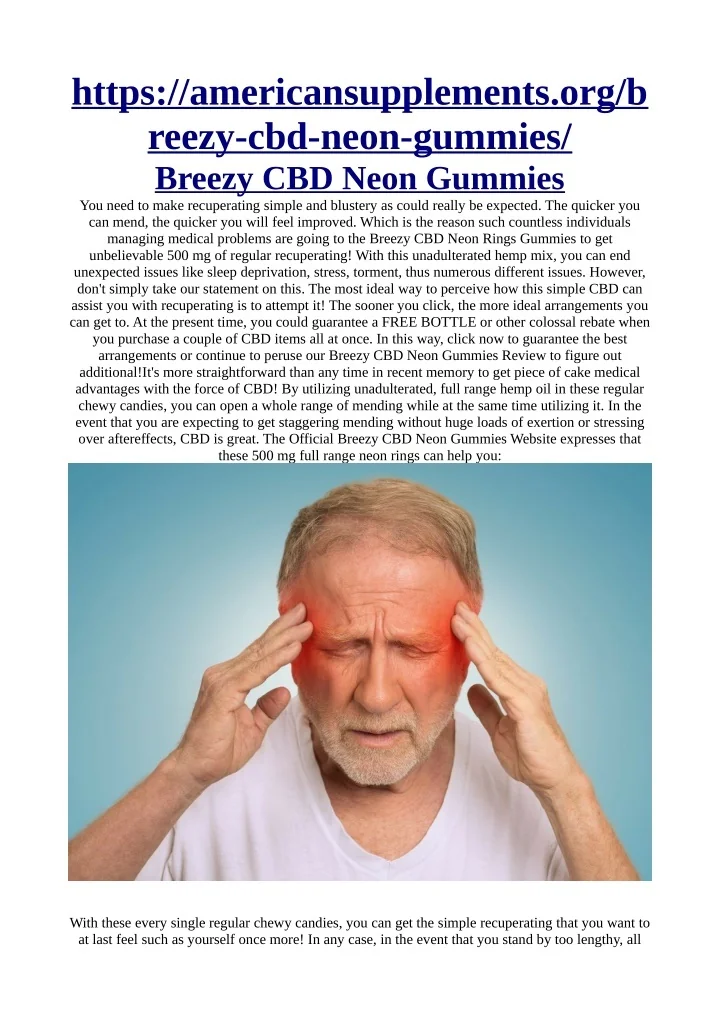 PPT - https://americansupplements.org/breezy-cbd-neon-gummies ...