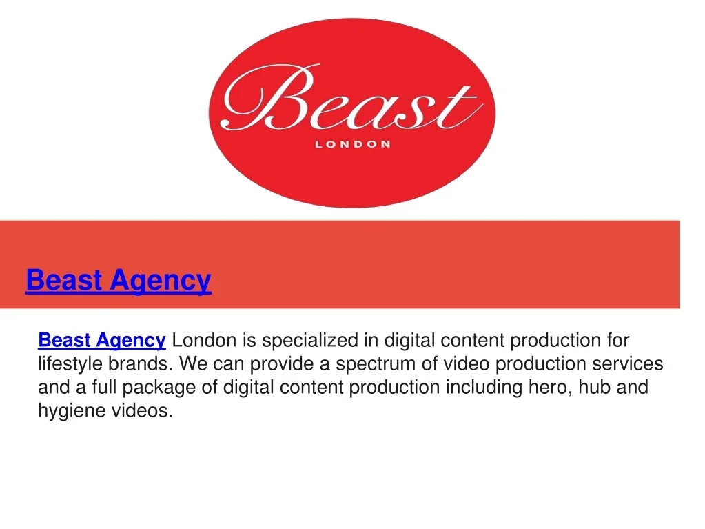 PPT - Beast Agency PowerPoint Presentation, free download - ID:11263702