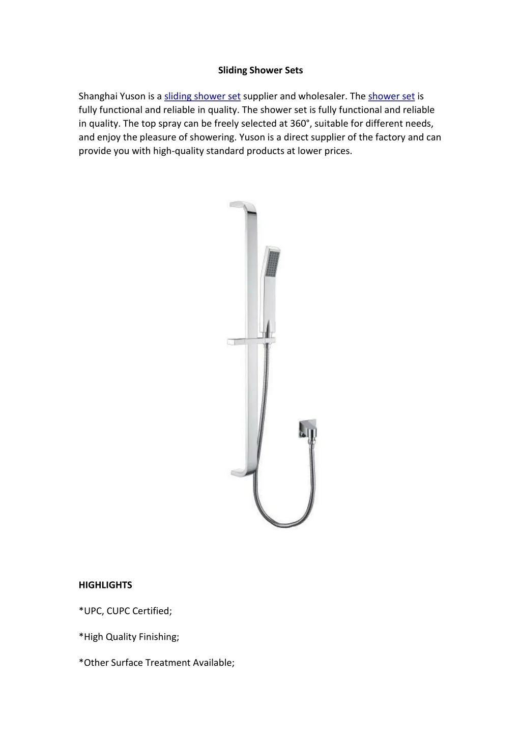 PPT - Sliding Shower Sets PowerPoint Presentation, free download - ID ...