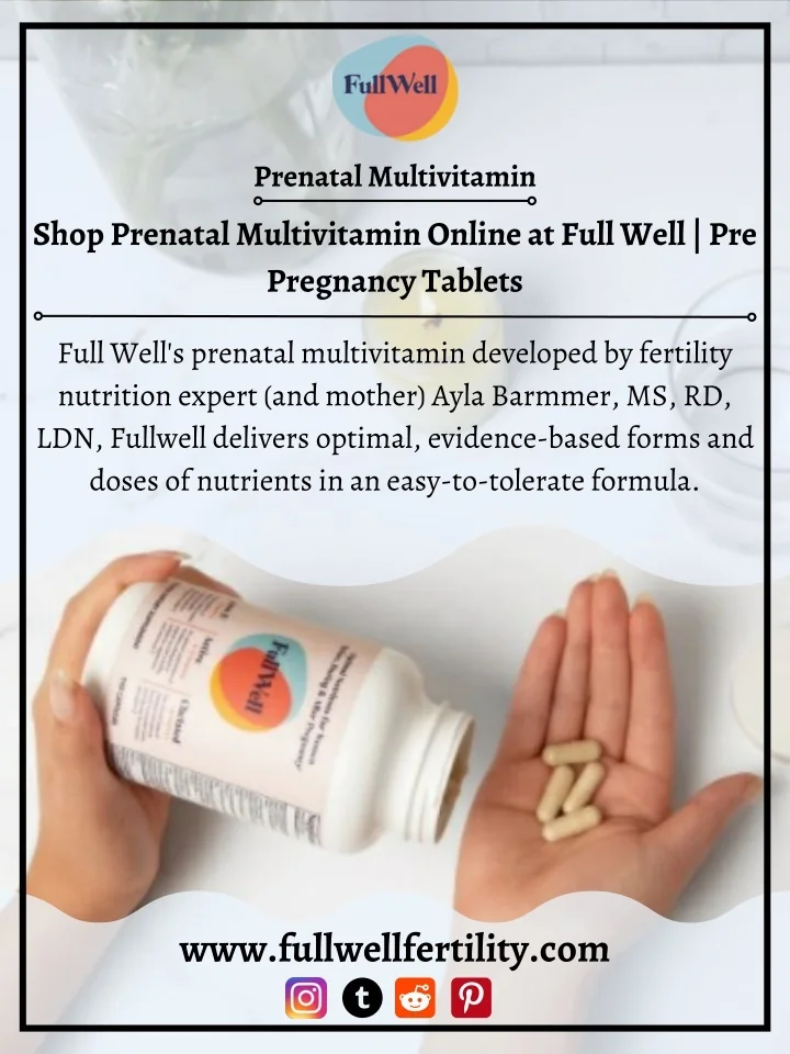PPT - Shop Prenatal Multivitamin Online at Full Well | Pre Pregnancy ...