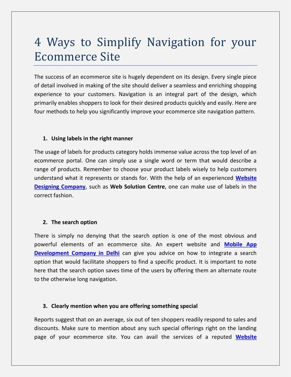 PPT - 4 Ways to Simplify Navigation for your Ecommerce site PowerPoint ...