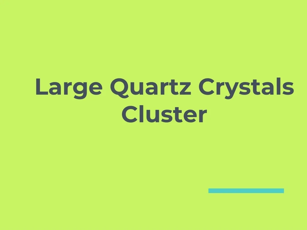 PPT - Large Quartz Crystals Cluster PowerPoint Presentation, free ...