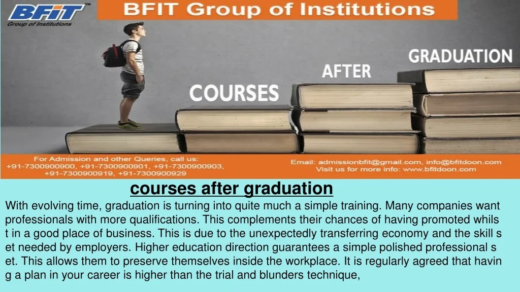 PPT - courses after graduation PowerPoint Presentation, free download ...