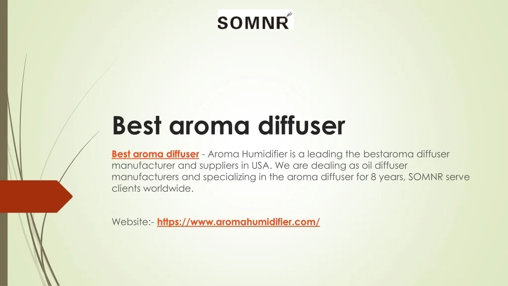 PPT - Best aroma diffuser PowerPoint Presentation, free download - ID ...