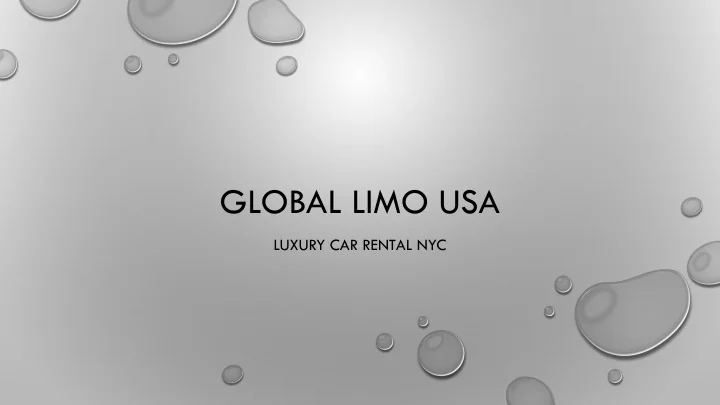 PPT - What Role Does Affordability Play In NYC's Best Car Service ...