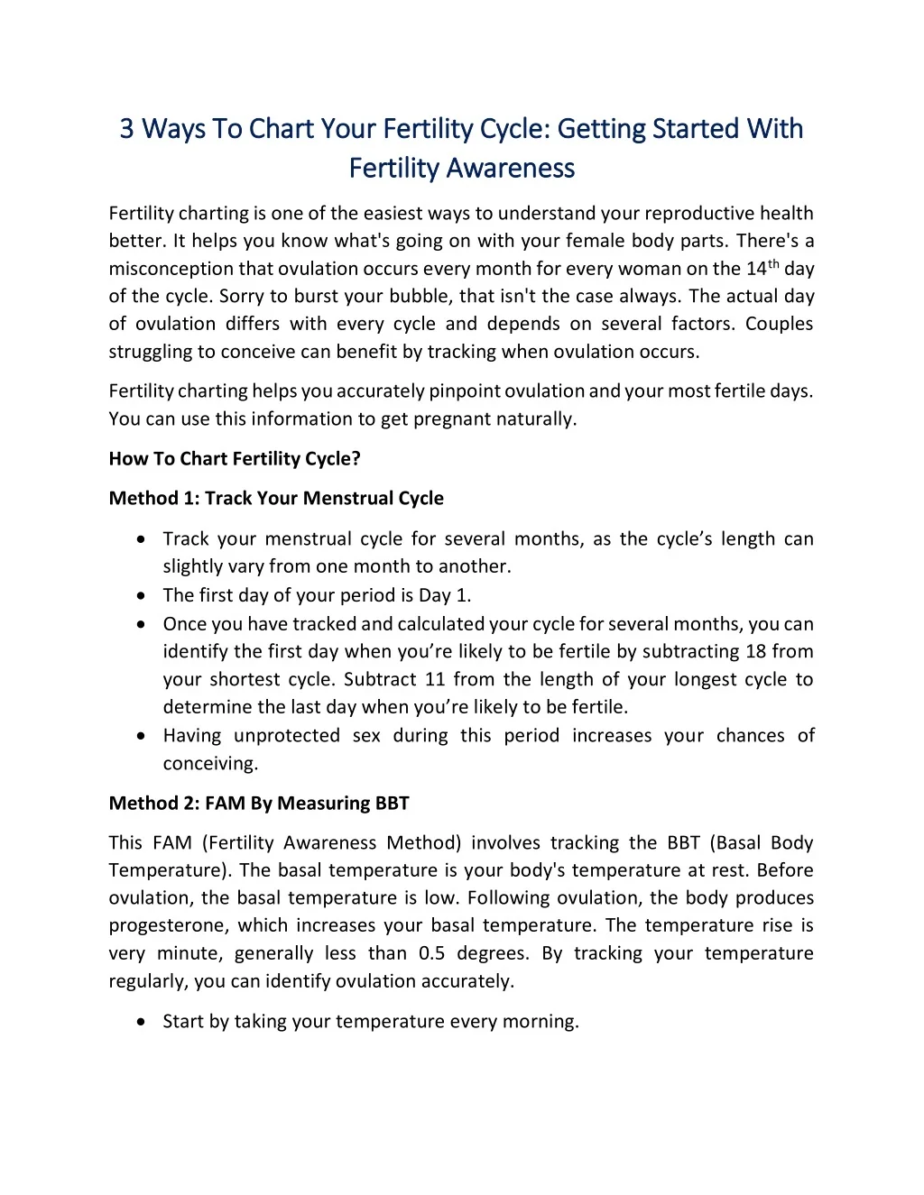 PPT - 3 Ways To Chart Your Fertility Cycle Getting Started With ...