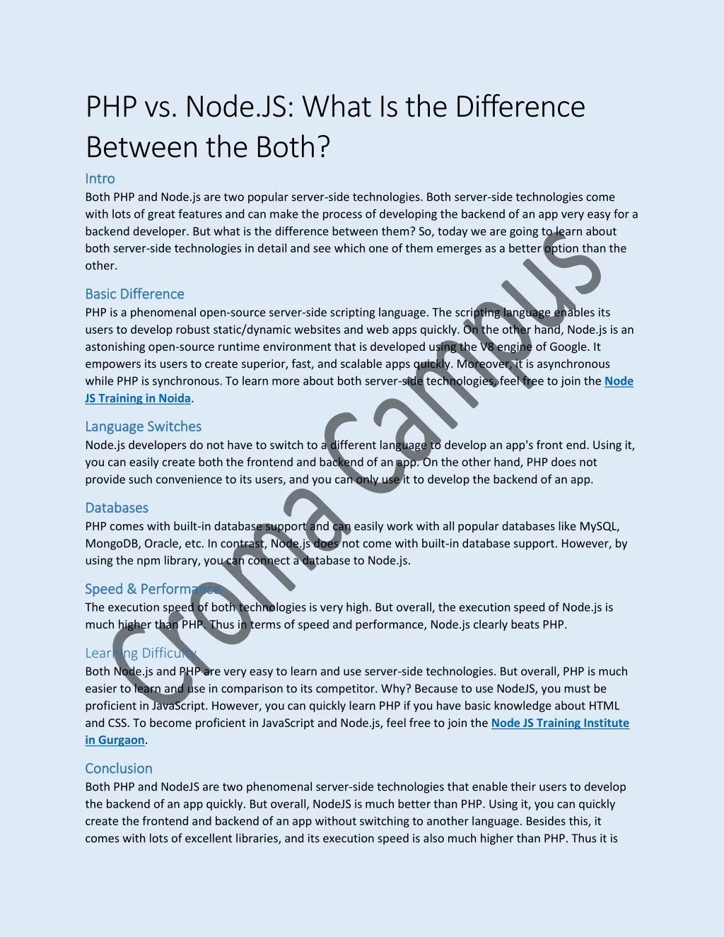 PPT - PHP vs. Node.JS What Is the Difference Between the Both (1 ...