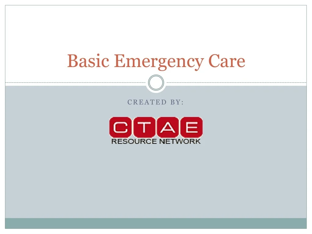 PPT - Basic Emergency Care and Wound Management Tips PowerPoint ...