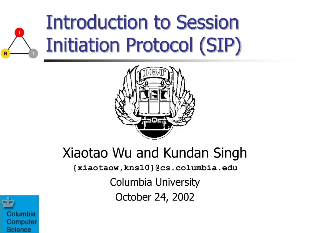 PPT - Introduction to Session Initiation Protocol (SIP) PowerPoint Presentation - ID:9283861
