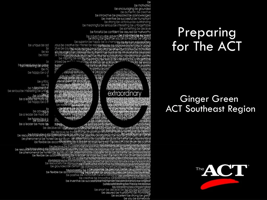 PPT - Preparing for The ACT PowerPoint Presentation, free download - ID ...