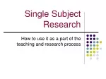PPT - Chapter 13 Single-Subject Designs PowerPoint Presentation, free ...