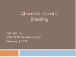 PPT - Abnormal Uterine Bleeding PowerPoint Presentation, free download - ID:24081