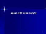 PPT - Vocal Variety PowerPoint Presentation, free download - ID:5670639