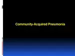 PPT - Community Acquired Pneumonia PowerPoint Presentation, free ...