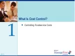PPT - COST CONTROL PowerPoint Presentation, free download - ID:1641114