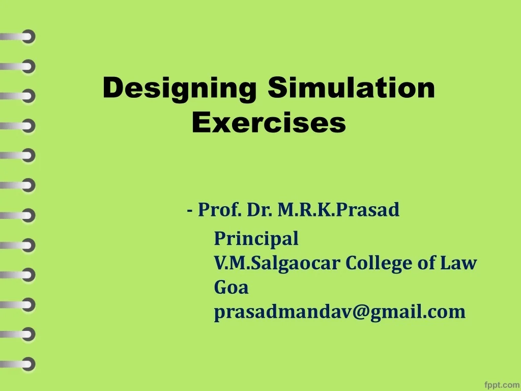 PPT - Designing Simulation Exercises PowerPoint Presentation, free ...