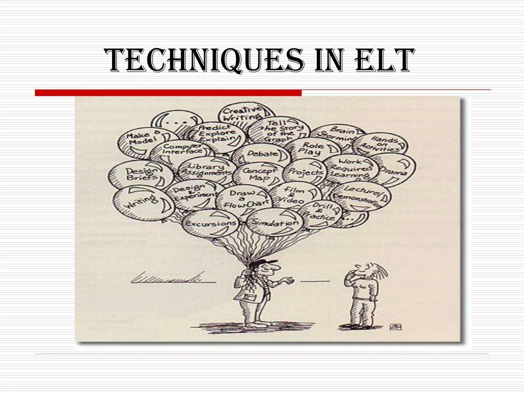 PPT - Techniques in ELT PowerPoint Presentation, free download - ID:9298967