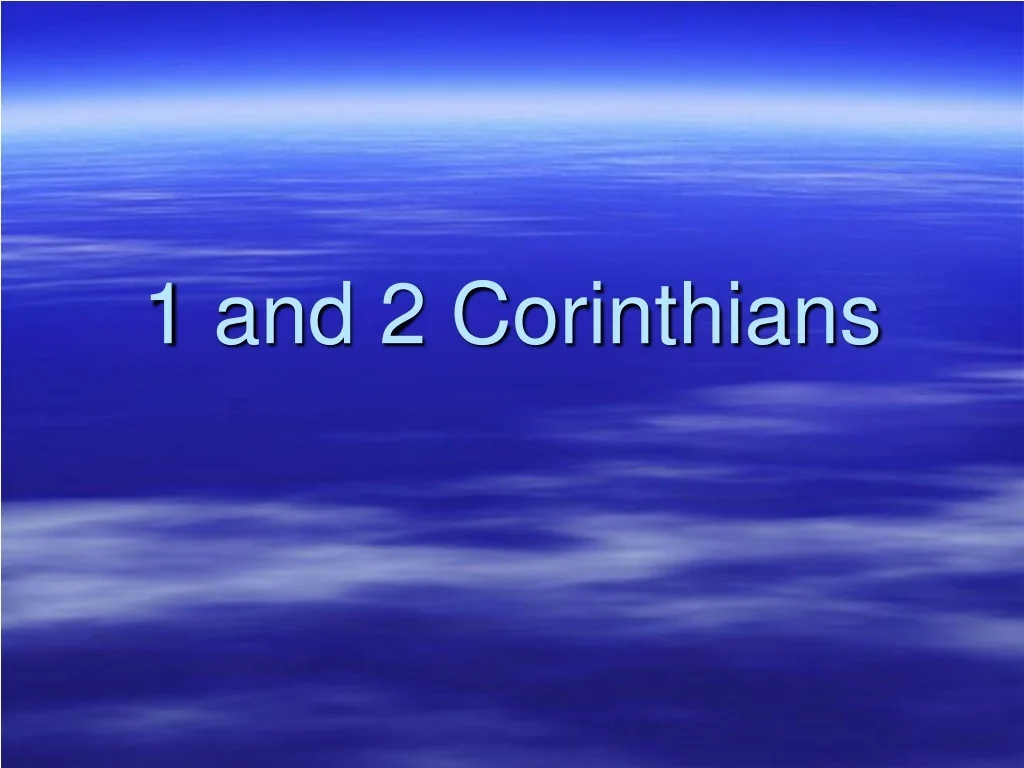 PPT - Uniting in Faith: Lessons from Corinthians Community PowerPoint ...