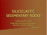 PPT - Classification of Siliciclastic Sedimentary Rocks PowerPoint ...