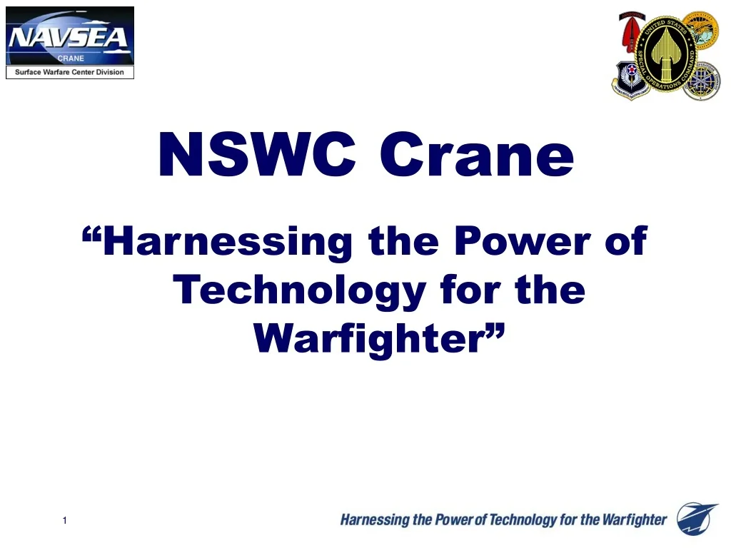 PPT - SOPMOD Program Overview: Harnessing Technology for the Warfighter ...