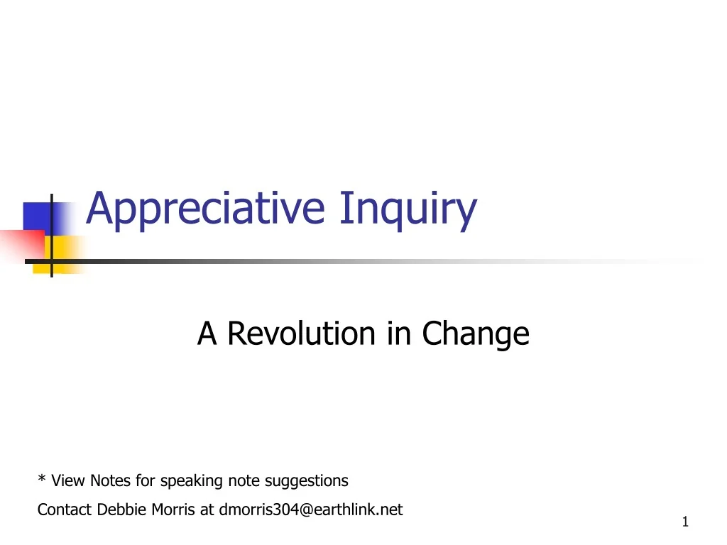PPT - Appreciative Inquiry PowerPoint Presentation, free download - ID ...