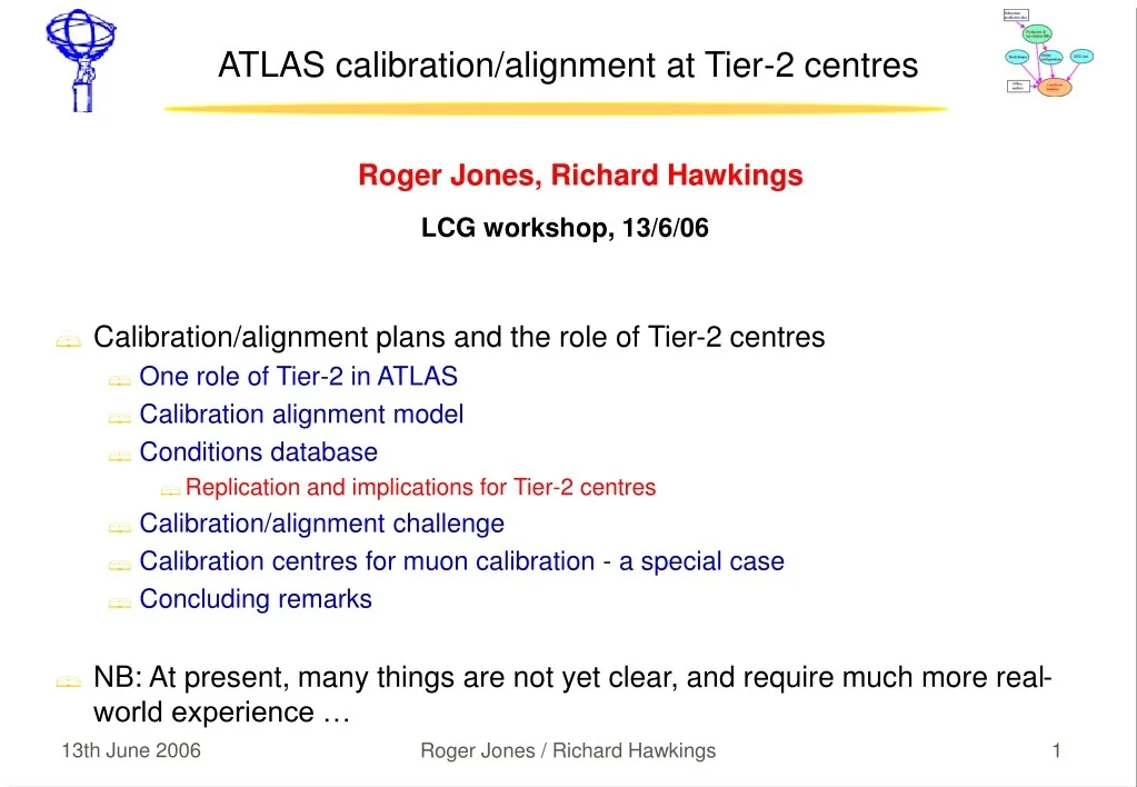 PPT - ATLAS calibration/alignment at Tier-2 centres PowerPoint ...