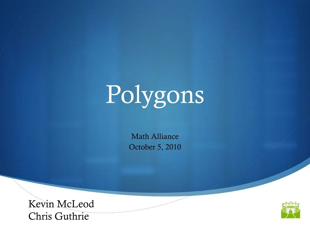 PPT - Exploring Polygons and Triangles: Math Alliance Review PowerPoint ...