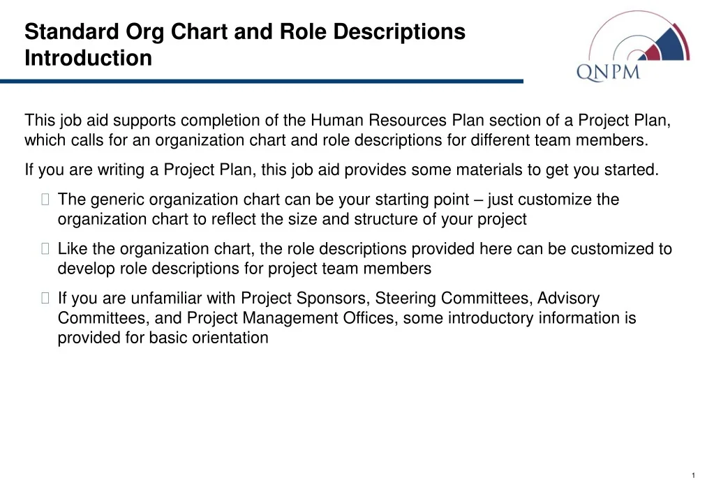 PPT - Project Roles & Organization Chart Guide PowerPoint Presentation ...