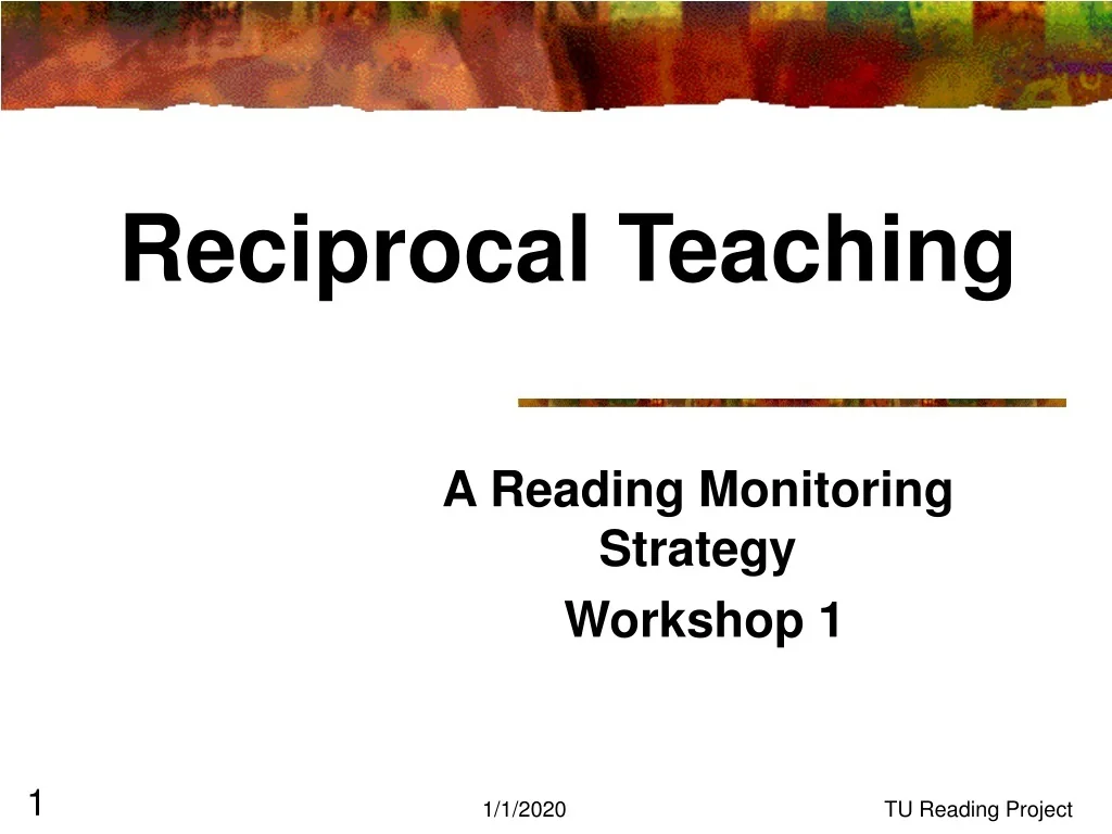 PPT - Enhancing Reading with Reciprocal Teaching Strategy PowerPoint ...