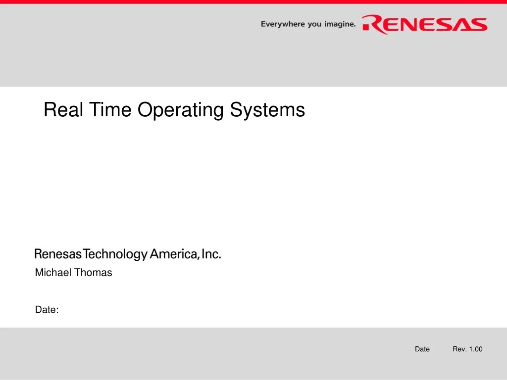 PPT - Real-Time Operating Systems: Concepts and Applications PowerPoint ...