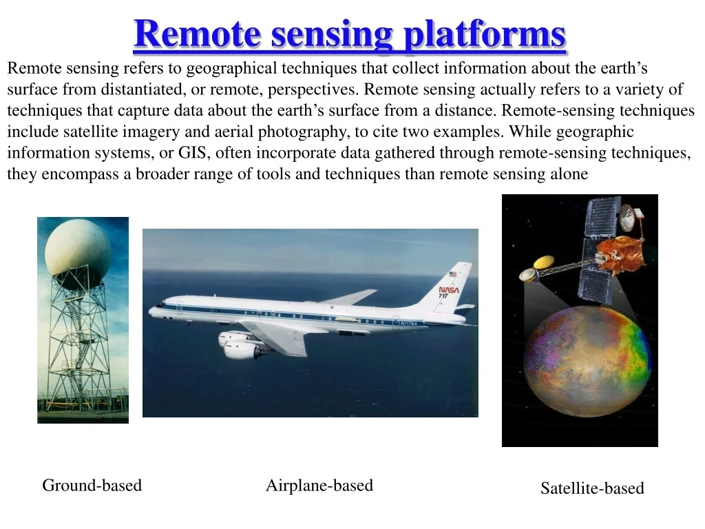 PPT - Remote sensing platforms PowerPoint Presentation, free download ...