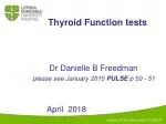 PPT - Thyroid Function Tests PowerPoint Presentation, free download ...
