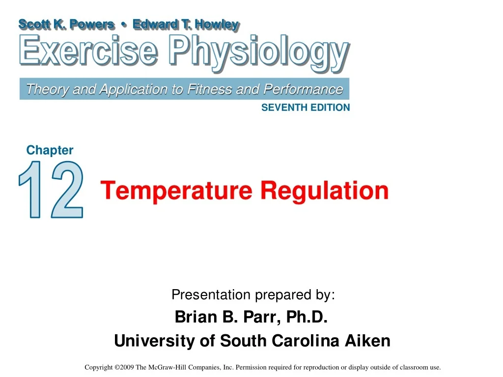 PPT - Efficient Temperature Regulation during Exercise: A Comprehensive ...